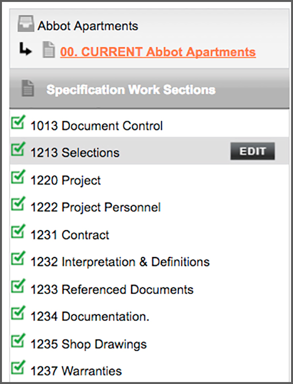Completing the Specification - Masterspec
